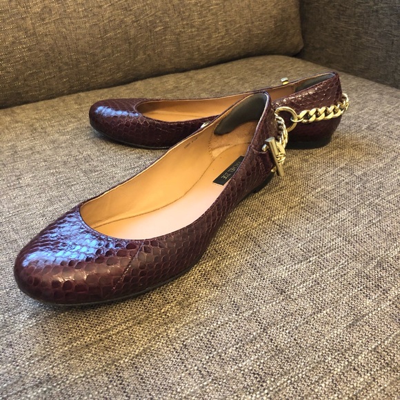 Rachel Zoe | Shoes | Rachel Zoe Laura Snake Chain Back Ballet Flats 65 ...